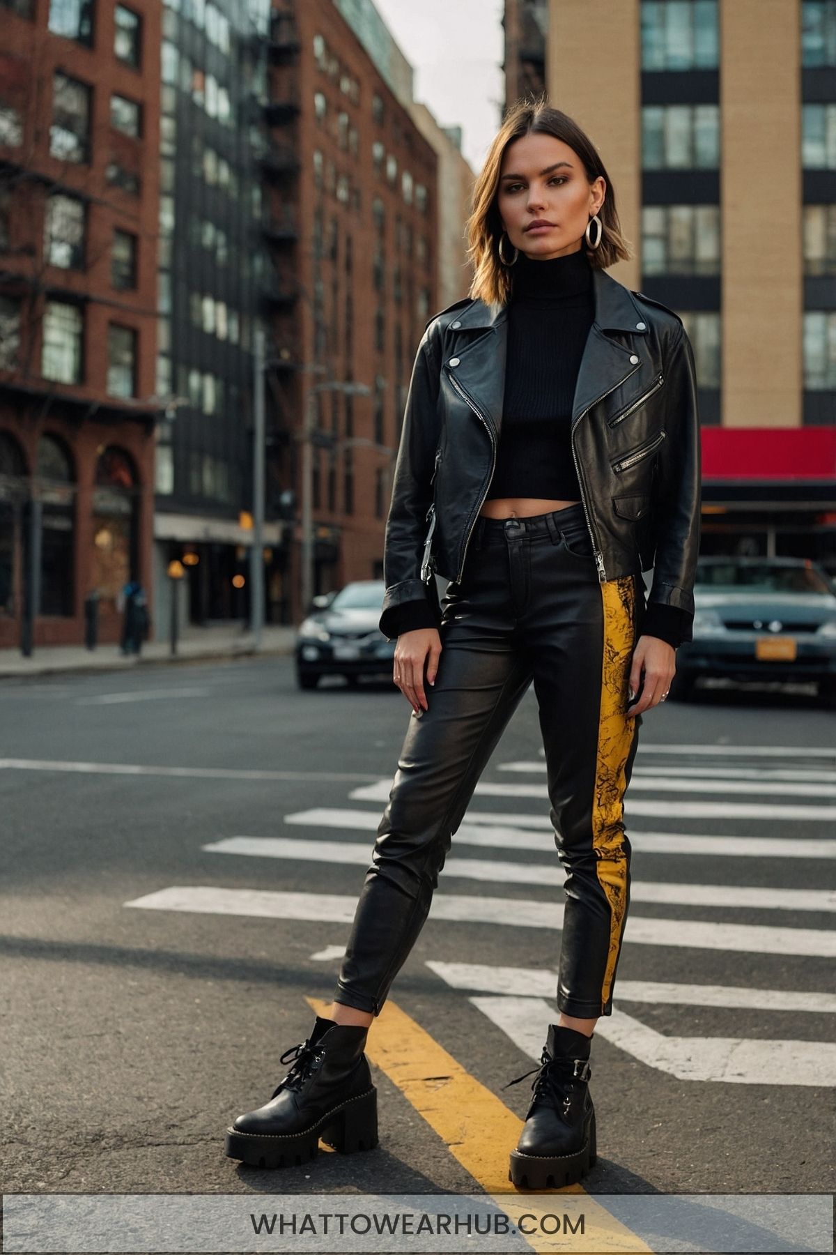 12 Bold Black Leather Pants Outfits For Women With Attitude