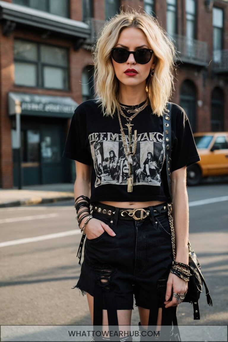 13 Grunge-Inspired Black Outfits For Women Who Love Edgy Fashion
