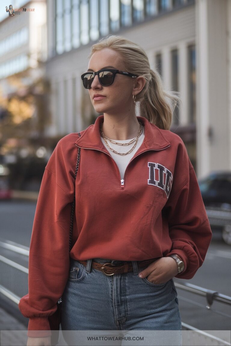 8 Stylish Red Zip-Up Outfit Ideas For Women