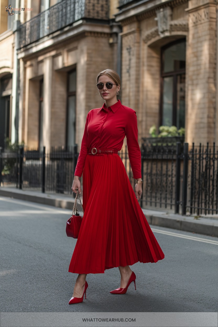 15 Elegant Red Outfit Ideas For Special Events