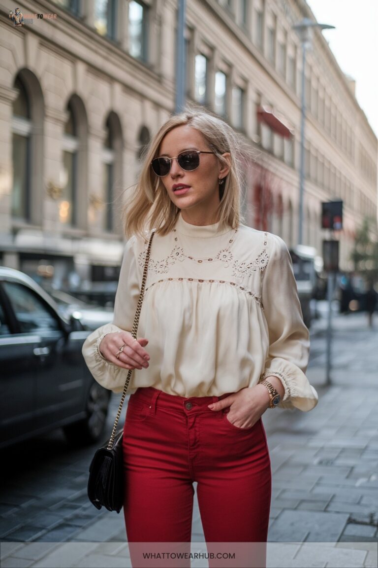 10 Chic Red And Jeans Outfit Ideas For A Casual Look